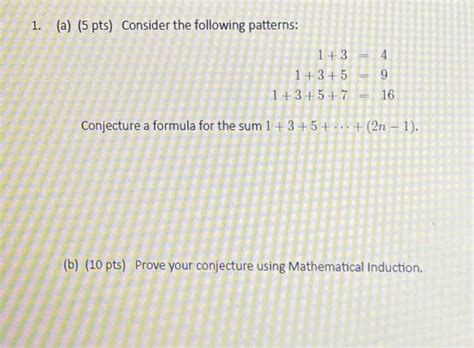 solved 1 a 5 pts consider the following patterns 1 3