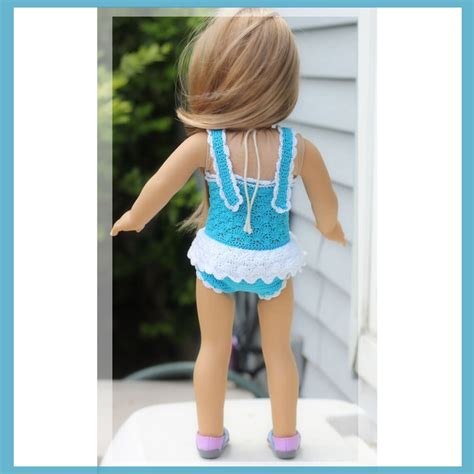 Sea Dreams Bathing Suit Crochet Pattern For 18 Inch Dolls And Etsy