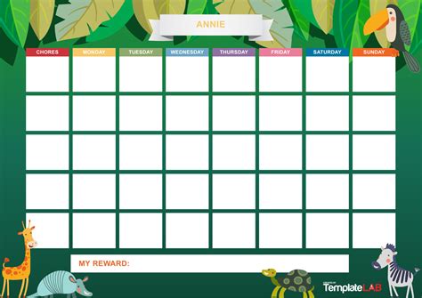 Free Printable Reward Chart Template Printable Templates Your Go To
