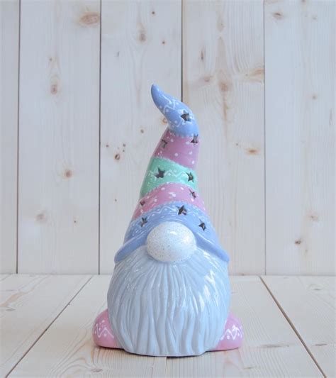 Easter Gnome Ceramic Lantern Just 35 Canvas Corks And Forks