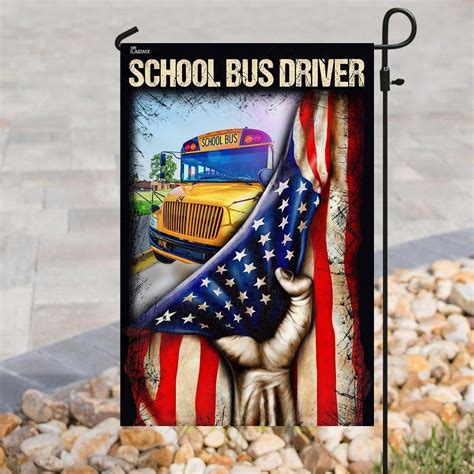 School Bus Driver Flag Flagwix