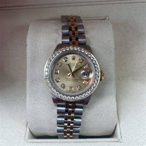 Rolex Jewelry Small Faced Rolex With Outer Diamond Face Poshmark