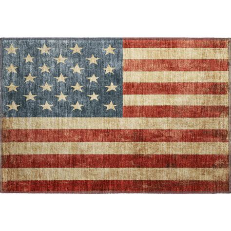 Featured Area Rug Spotlight Americana Flag Washable Rug Giant Floor
