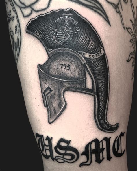 Roman Helmet Tattoo