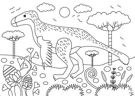 Yutyrannus Coloring Page Colouringpages