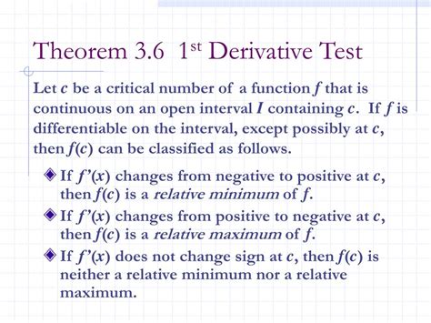 Ppt 3 3 Increasing And Decreasing Functions And The First Derivative Test Powerpoint