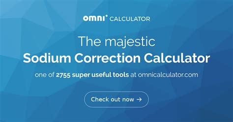 Sodium Correction Calculator