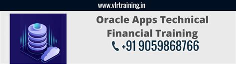 Oracle Apps Technical Financial Training Vlr Training Software