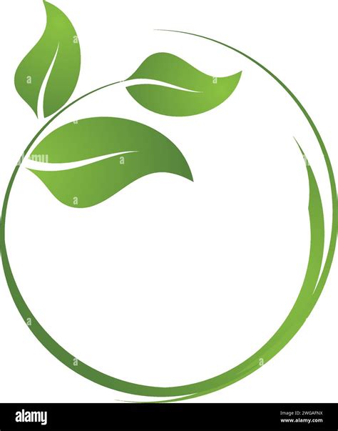 Bio Leaf Icon Illustration Design Template Stock Vector Image And Art Alamy