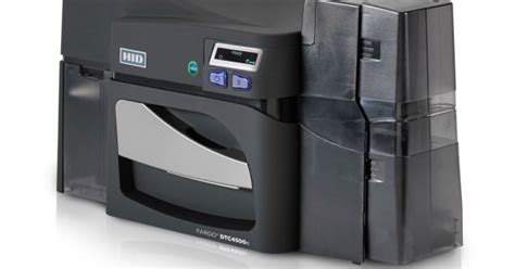 Hid® Fargo® Dtc4500e Single Sided Id Card Printer Universal Smart Cards