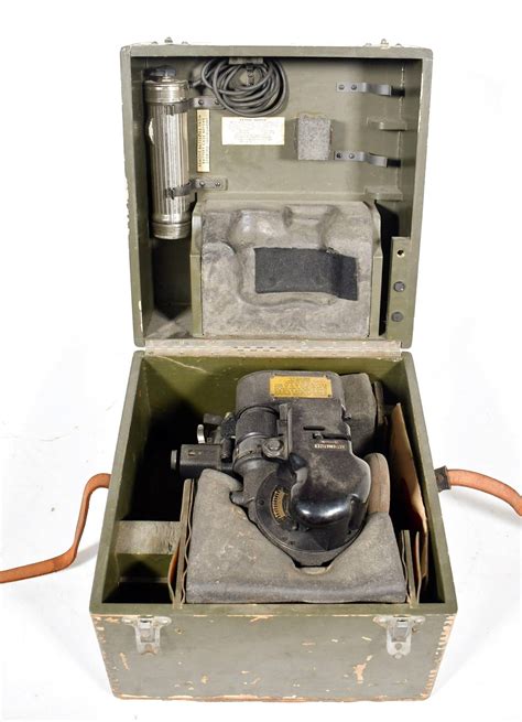 Ww2 Us Navy Aircraft Sextant In Transit Case Auction