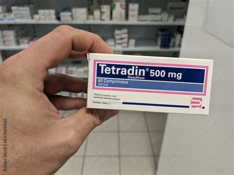 Pragueczech Republic June 17 2024 Tetradin Box Of Medication With