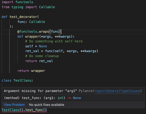 functools wraps inferred signature breaks with non standard wrapper