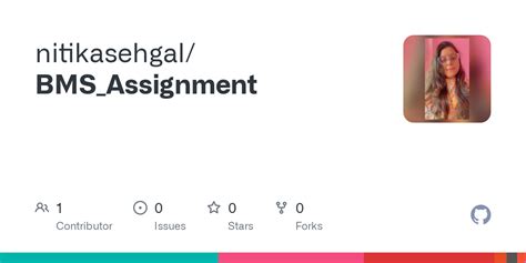 Github Nitikasehgalbmsassignment