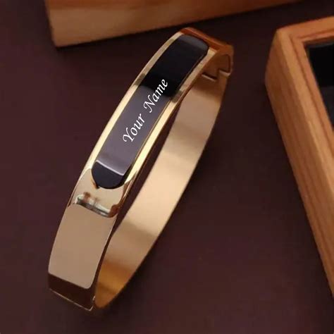 Shayona Customized Matte Stainless Kada Bangle Bracelet Unisex Bracele — Shayonatshop