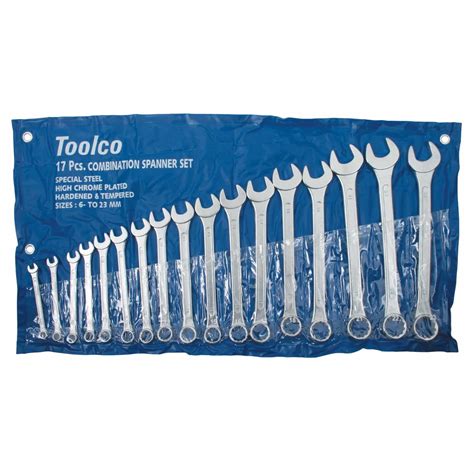 Toolco 17 Piece Combination Spanner Set 6 23mm Za