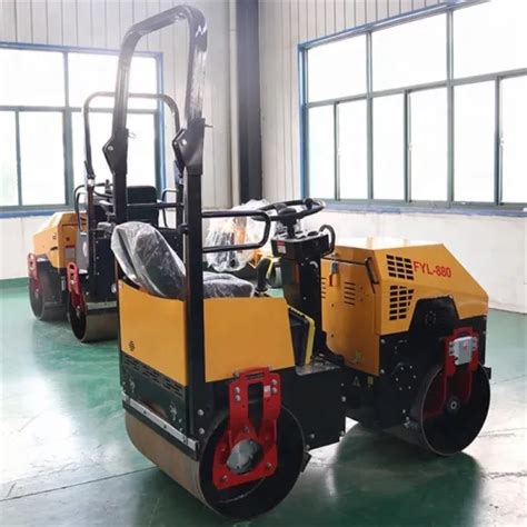 1 Ton Double Drum Vibratory Compacting Roller High Quality 1 Ton