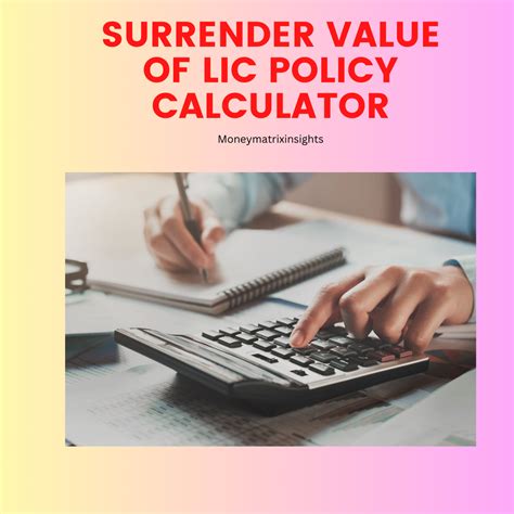 Surrender Value Of Lic Policy Calculator Moneymatrixinsights December 2025