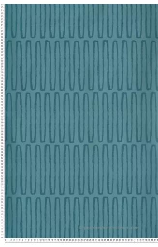 Papier Peint Allover Floral Scandinave Juni Bleu Vert Delicatesse De Lutèce