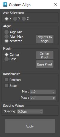 Custom Align ScriptSpot