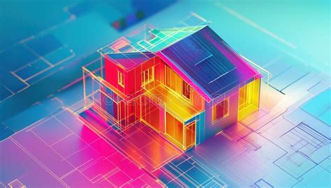 architectural rendering of a residential house for a housing project on
