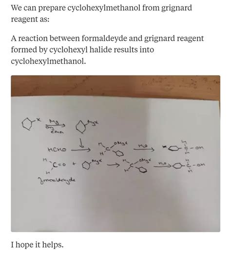 How Will You Prepare Cyclohexanecarbaldehyde From Cyclohexylmethanol