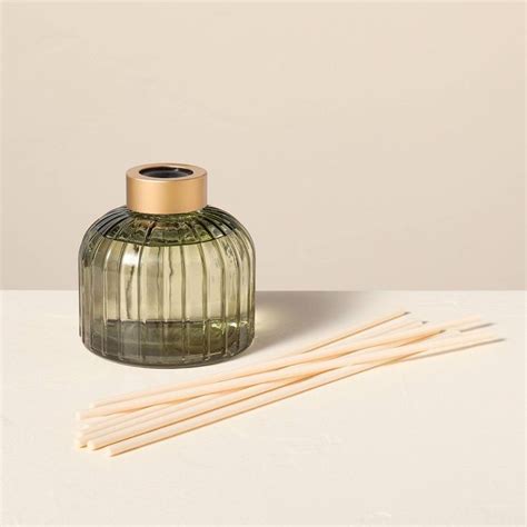 845 Fl Oz Ribbed Glass Diffuser Bergamot Hearth And Hand™ With Magnolia In 2025 Glass