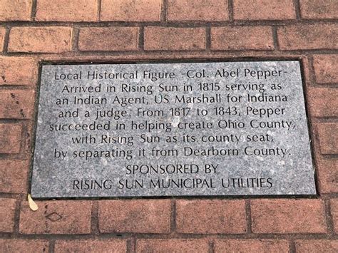 Col Abel Pepper Historical Marker