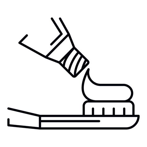 New Formula Toothpaste Icon Outline Style 15387083 Vector Art At Vecteezy