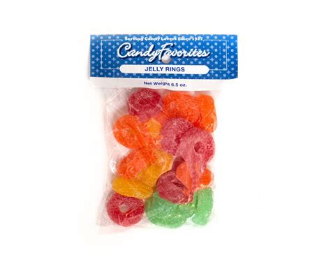 Jelly Rings 65 Ounce Peg Bags 8 Box Candy Favorites