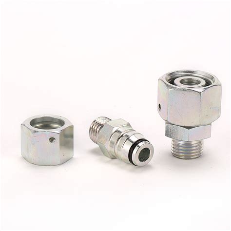 Reducer Tube Adapter With Swivel Nut Hydraulic Adaptor Metric