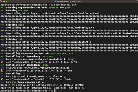 Macos Terminal Setup Oh My Zsh And Powerlevel10k Krupesh Anadkat