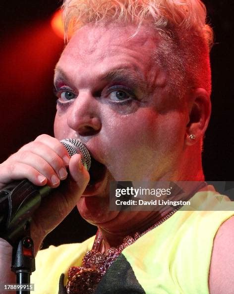 Erasure Lead Singer Andy Bell Performs On Stage At The Regeneration