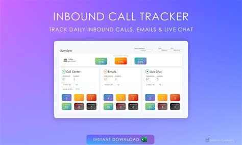 Inbound Call Tracker Spreadsheet Excel Template Call Center Track Your Calls Emails And Sms