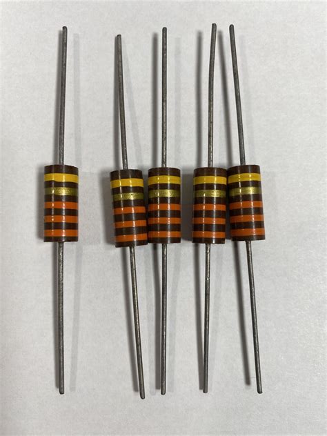 Vintage 2 Watt Allen Bradley Carbon Comp Resistors K Ohm Tube Amplifier