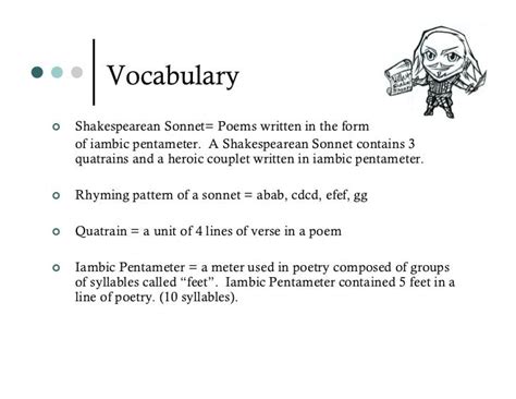 Poetry Unit Examples Of Iambic Pentameter