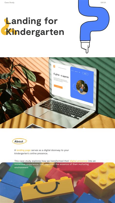 Landing Page For Kindergarten Case Study On Behance