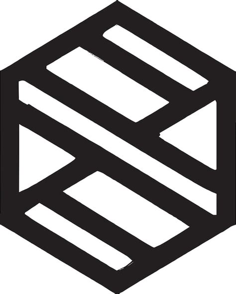 Premium Vector Minimalistic Black And White Geometric Logo