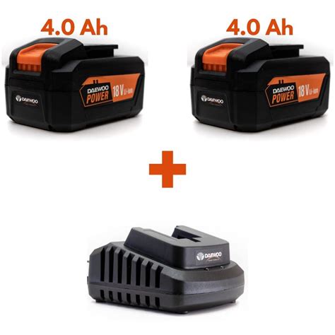 Daewoo U Force 2 X 40ah Battery 18v Charger Power Tool Accessories