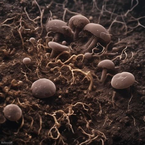 Microbes In The Soil A Hidden Universe Premium Ai Generated Image