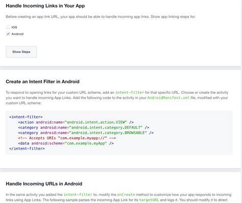 facebook app invite links not working stack overflow