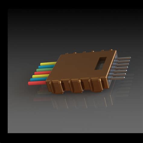 3d Printable Connector Housing Dupont 7pin By Nerdcorner