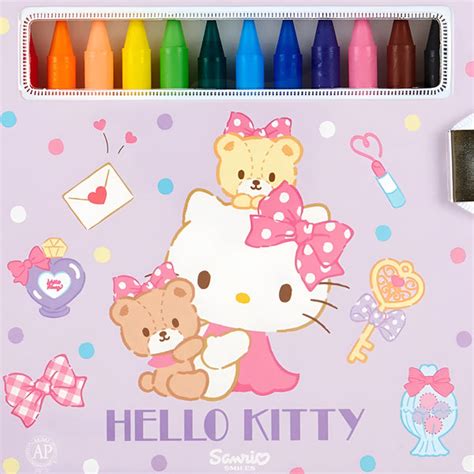 Hello Kitty Coloring Book With Crayons