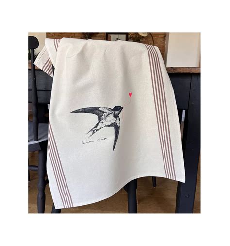 Torchon Imaginé Par La Marque Barnabé Aime Le Café Hirondelle