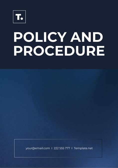 Policy And Procedure Template Edit Online And Download Example