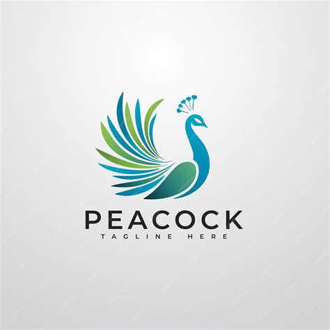 Peacock Logo Designs Premium Vector