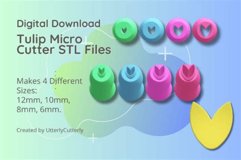Clay Cutter Stl File Tulip Micro Cutter · Creative Fabrica
