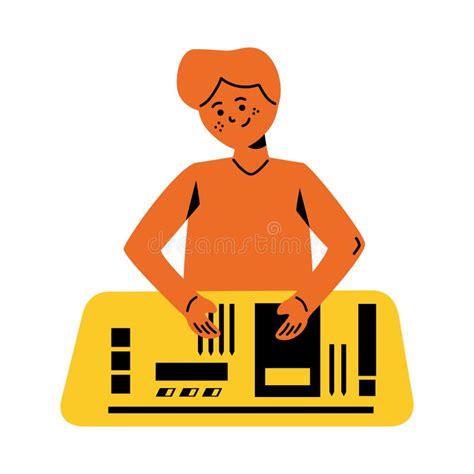 Obsessive Compulsive Disorder Man Stock Vector Illustration Of
