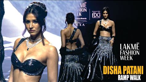Disha Patani Flaunts Her Toned Physique In Lehenga At Lakmé Fashion
