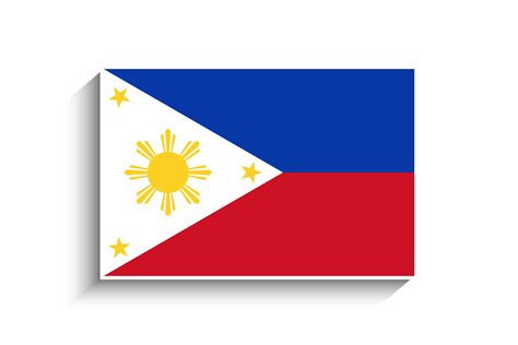 Flat Rectangle Philippines Flag Icon 34749614 Vector Art At Vecteezy
